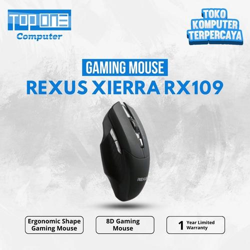 Jual Rexus RX109 Wireless Gaming Mouse Xierra RX-109 6D Nano Receiver ...
