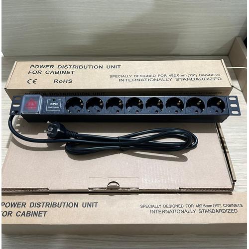 Jual PDU 8 SOCKET 16A + Surge Protector / PDU 8 LUBANG 16A + ANTI PETIR ...