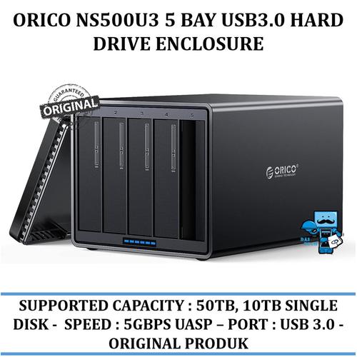 Promo Orico Ns500u3 / Ns500-U3 5 Bay Usb3.0 Hard Drive Enclosure Cicil ...
