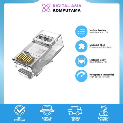 Jual Vention Konektor RJ45 LAN Network Ethernet Connector - IDG Cat.6a ...