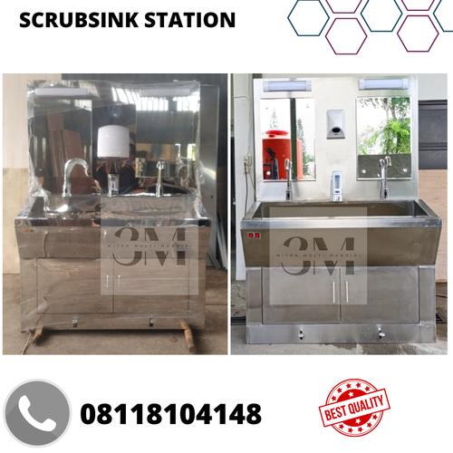 Jual SCRUB SINK STATION 2 PERSON STAINLESS STEEL 304 LABORATORIUM - Kab ...