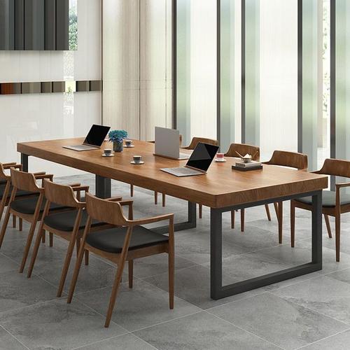 Jual meja meeting kayu tebal 5cm - meja rapat 240×100×75cm - Kota ...