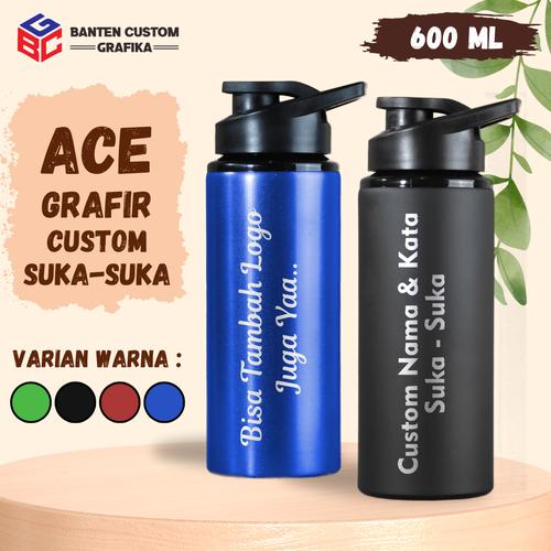 Jual Botol Sport Premium Free Nama dan Logo Sendiri - Hitam - Kota ...