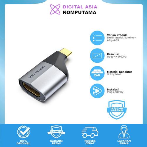 Jual Vention USB-C to HDMI 4K Adapter Thunderbolt to HDMI Converter ...