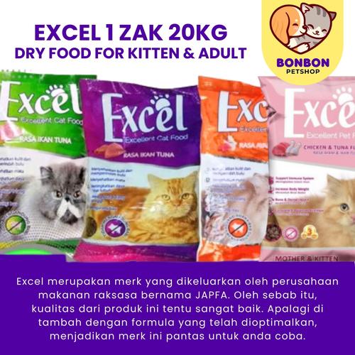 Promo Excel 20Kg Makan Kering Kucing Excel Kitten 20 Kg Cat Dry Food ...