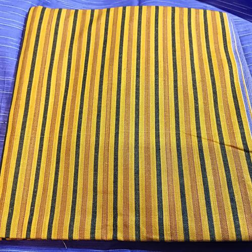Jual bahan kain tenun lurik ATBM salur blok garis kuning adat jogja ...