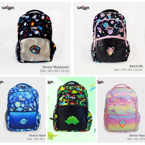 Jual Smiggle Senior Backpack / Tas Ransel Smiggle New Motif Ukuran SD ...