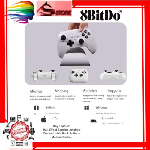 Promo 8Bitdo Ultimate Bluetooth Controller with Charging dock Gamepad ...