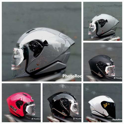 Jual HELM NHK R1 MAX DOBLE VISOR SPOILER ORIGINAL PABRIKAN - Hitam, M ...
