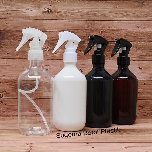 Jual BOTOL SPRAY 300ML / BOTOL SPRAY TRIGER 300 ML HITAM PET PLASTIK - Botol Coklat, Tutup Hitam ...