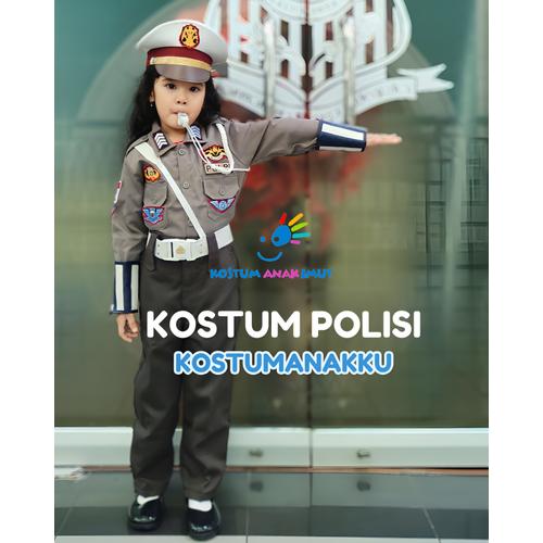 Jual [KOSTUMANAKKU] BAJU POLWAN ANAK-SERAGAM POLISI WANITA ANAK LENGKAP ...