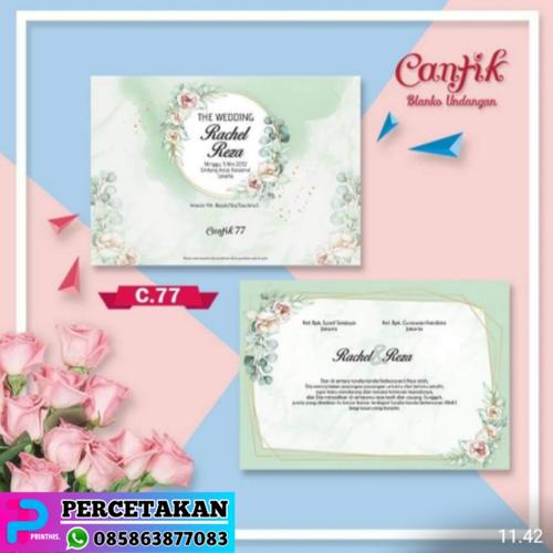 Promo Cetak Undangan Murah Cantik / undangan pernikahan unik/ undangan ...