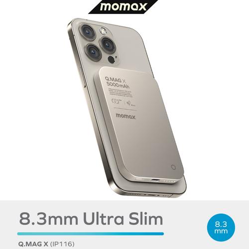 Jual MagSafe PowerBank Momax Q Mag X 5000 mAh Qi Wireless Slim Magnetic ...