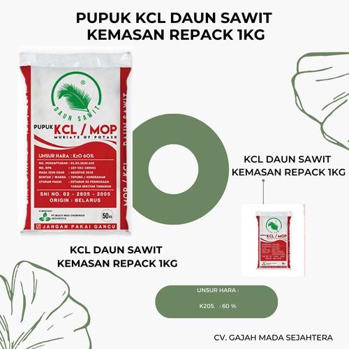 Jual PUPUK KCL/MOP DAUN SAWIT REPACK 1KG - Kota Bandar Lampung - CV ...