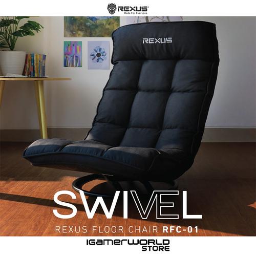 Jual Rexus Swivel RFC01 / RFC-01 Ergonomic Floor Gaming Chair - Cream ...
