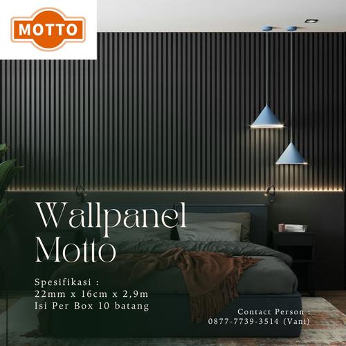 Jual [READY] MOTTO WPC WOOD PANEL | Kisi Kisi Dinding | 3D WALLPANEL ...