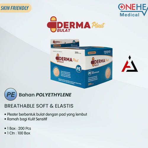 Promo Dermaplast Plester Bulat Onehealth PE Transparant / Coklat Box ...