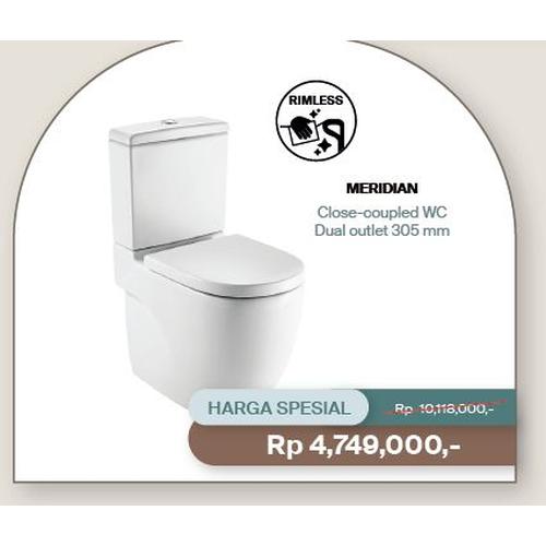 Jual PROMO CLOSET DUDUK ROCA/ MONOBLOCK ROCA MERIDIAN - Kota Bandung ...