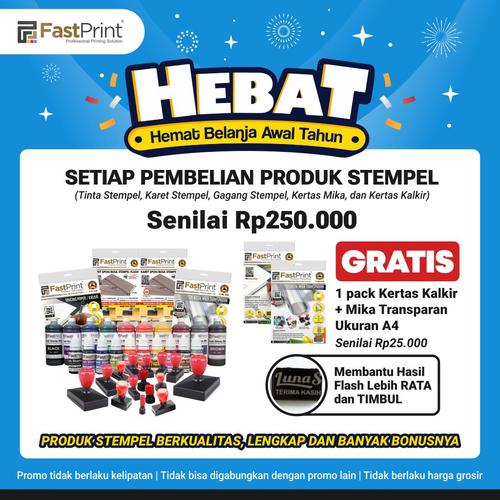 Jual Tinta stempel Flash Fast Print warna merah (Red Ink) 5ml - Hitam ...
