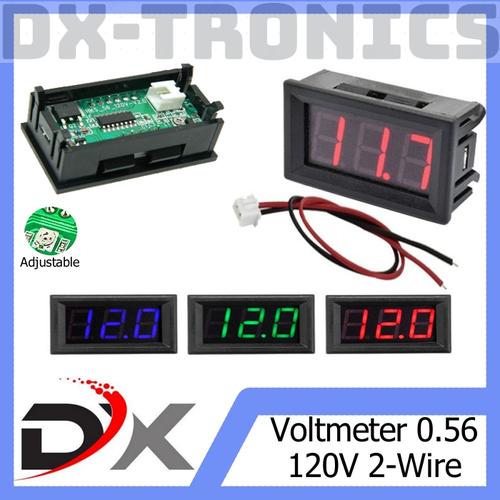Jual Voltmeter Digital DC 5V - 120V Digital Volt meter 0.56inch 2 kabel ...