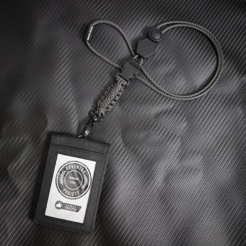 Jual Lanyard ID Card Holder Canvas Tali Paracord 4mm Tactical Militer ...