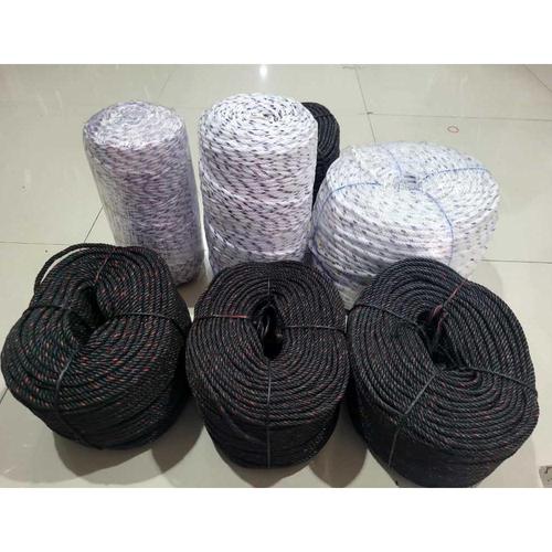Jual RG TALI TAMBANG PLASTIK HITAM/PUTIH BINTIK UK 4MM (METERAN ) - 6MM ...