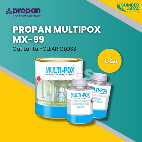 Jual CAT LANTAI PROPAN MULTIPOX MX-99 1 LITER SET - CLEAR GLOSS - CLEAR ...