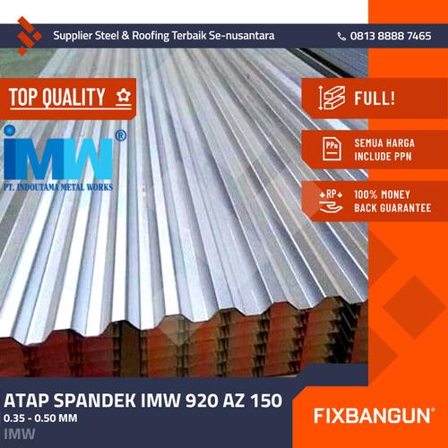Jual Atap Spandek Gelombang IMW 920 AZ 150 Z/A T=0.35 - 0.50 FULL SNI ...