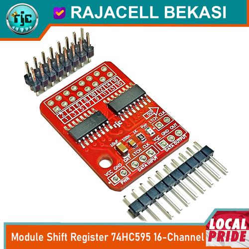 Jual Module Shift Register 16 Ch Output Multiplexer 74HC595 GPIO ...