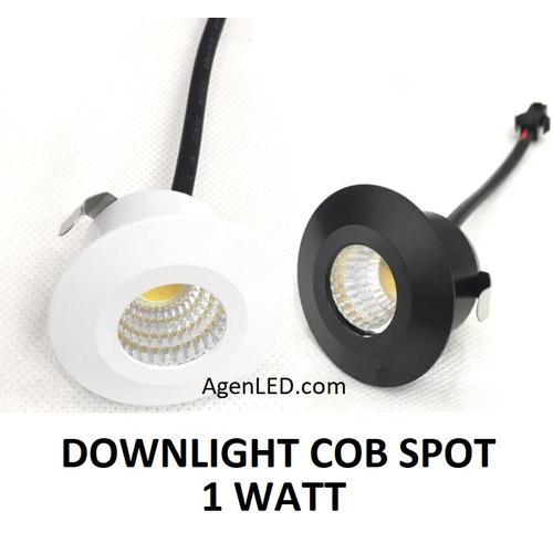 Jual Lampu Downlight LED Mini 1W Spotlight COB 3 Lemari Spot Mata 1 W ...
