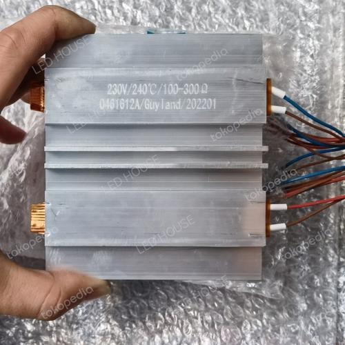 Jual PTC aluminium plate Heater 240derajat celcius 220v 600w plat ...