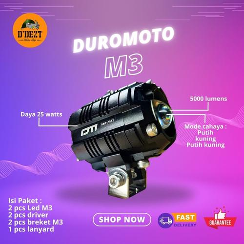 Jual SENLO M3 PRO DUROMOTO LAMPU TEMBAK LED FOGLAMP MOTOR MOBIL - M3 ...