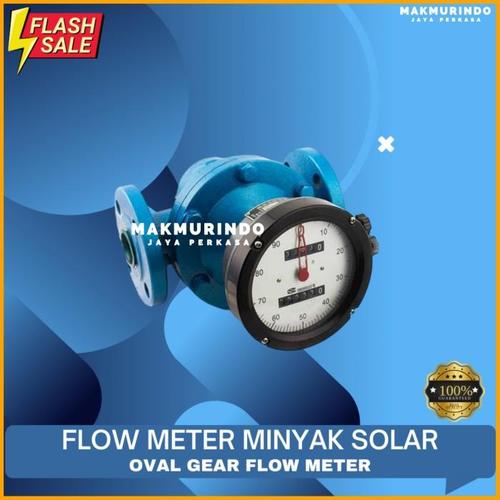 Jual OVAL GEAR FLOW METER / FLOW METER SOLAR MINYAK BBM 3/4INCH FLANGE ...