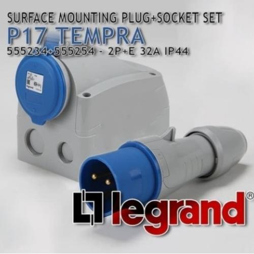 Jual LEGRAND Set Plug + Surface Socket 555234+555254 2P+E (3Kaki) 32A ...