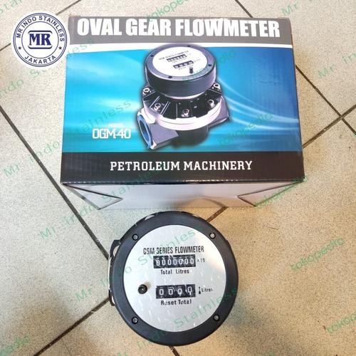 Jual Oval Gear Flow meter OGM 2" Inch meteran Solar DN 25 Analog ...