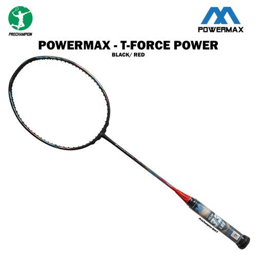 Promo Raket Badminton Power Max T-Force Power - Black Red - Jakarta ...