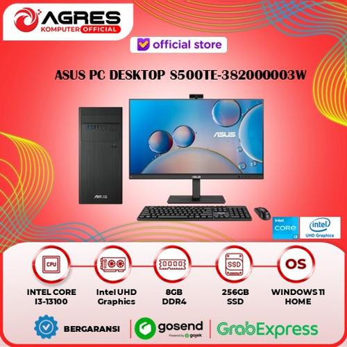 Promo ASUS PC DESKTOP S500TE-382000003W I3-13100/Ram 8GB/SSD 256GB/21,5 ...