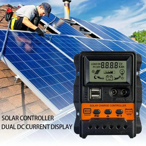 Jual Solar Panel Surya Charge Controller Lcd SSC PWM Automatic 12V 24V ...