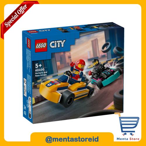 Promo LEGO City 60400 Go-Karts and Race Drivers Minifigures Creative ...