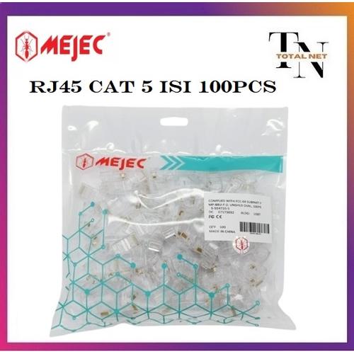 Jual Connector Rj45 Cat5 Mejec isi 100pcs - Konektor rj45 cat 5 isi ...