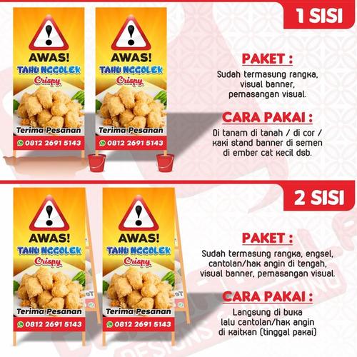 Jual STAND BANNER KAYU UKURAN 50 X 130 CM - STANDING BANNER KAYU ...