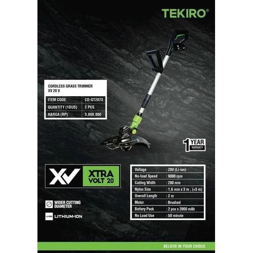 Jual TEKIRO CORDLESS GRASS TRIMMER XV 20 V ALAT POTONG RUMPUT - Jakarta ...