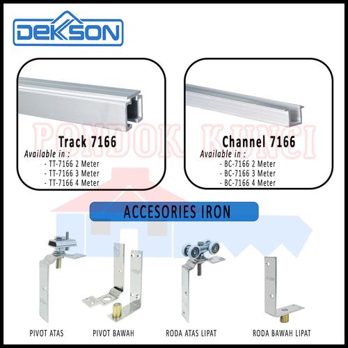Jual Paket Rel Pintu Lipat Dekkson 7166 Folding Rail Accesories IRON ...