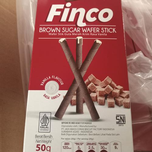 Jual JACOBIS FINCO WAFER STICK GULA AREN 50GR 1 KARTON 30 PACK - Kota ...