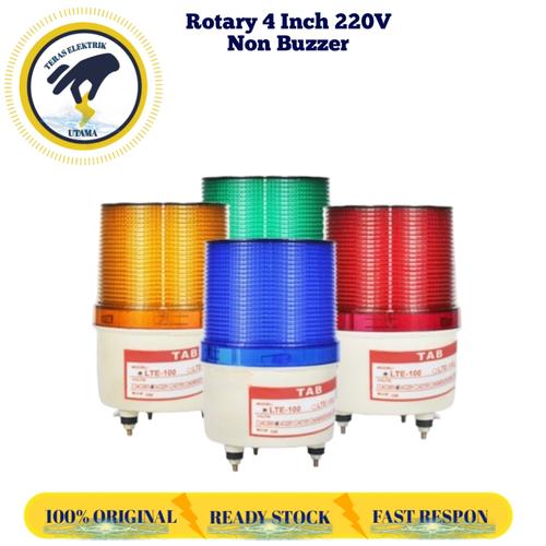 Jual Warning Light 4 Inch 220VAC | Rotary 4 Inch 220V Non Buzzer ...