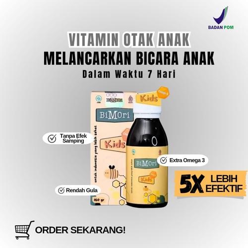 Jual Bimori Kids Bantu Lancarkan Bicara Anak Suplemen Otak Anak Madu ...