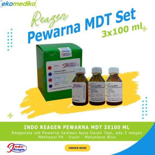 Jual INDO REAGENT Pewarna MDT Atau Morfologi Darah Tepi SET 3X100ml ...