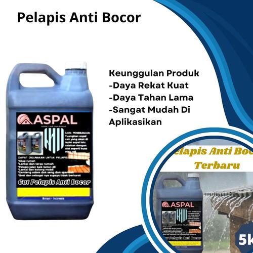 Jual Pelapis Anti Bocor Atap Seng Bocor Bolong Aspal Cair 5Kg - 1Kg ...