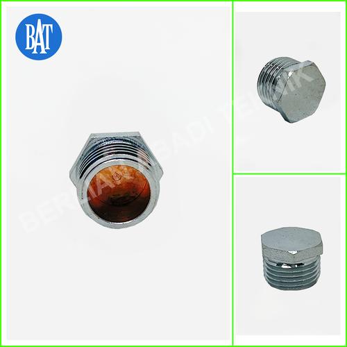 Jual Penutup Drat Luar Pipa Kran Air 1/2 Inch Dop End Plug Cap ...