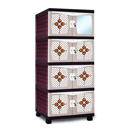 Jual lemari pakaian baju MOTIF BATIK FULL KUNCI CERMIN MOCCA MASTER - 4 ...